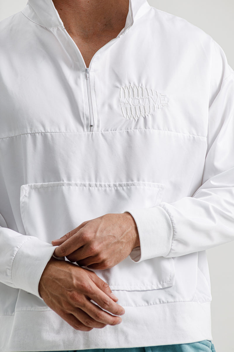 Cocito Hooded Anorak White – Dante Men