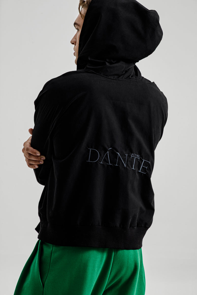 Cocito Hooded Anorak Black – Dante Men