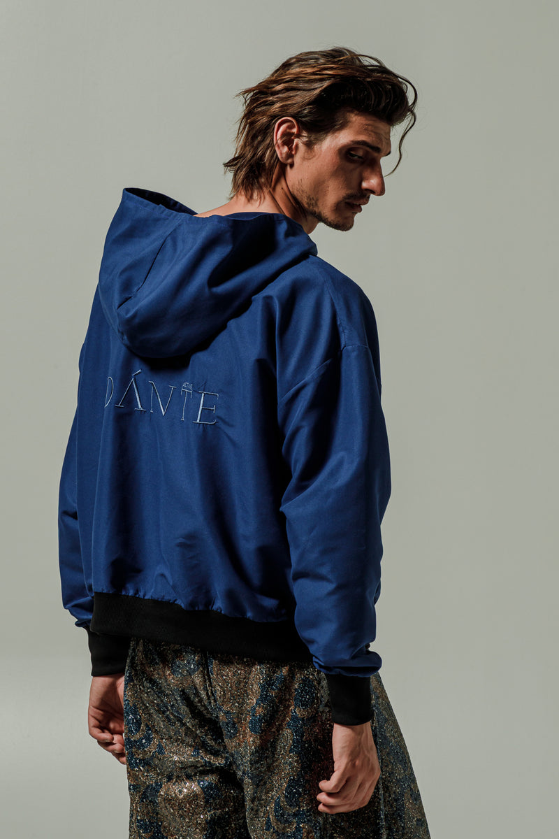 Cocito Hooded Anorak Blue – Dante Men